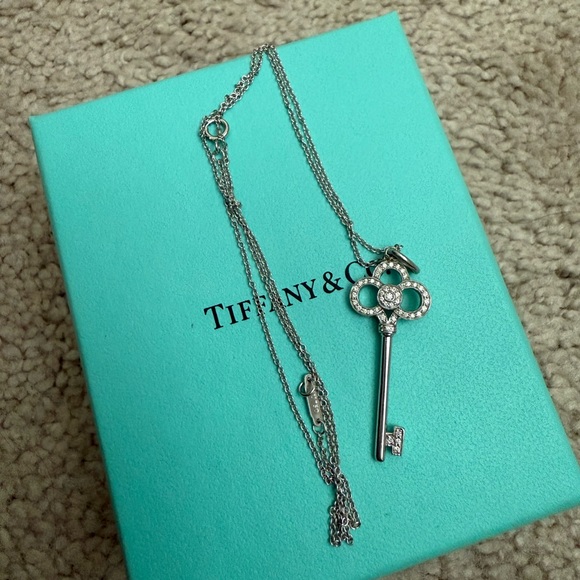 Tiffany & Co. | Jewelry | Tiffany Keys Mini Crown Key Pendant In 8k ...
